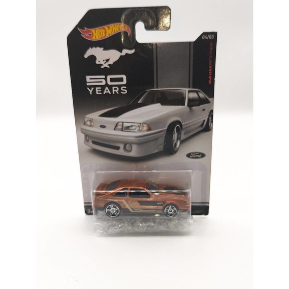 Mattel | Toys | Hot Wheels Mustang 5 Years Orange 992 Ford Mustang ...